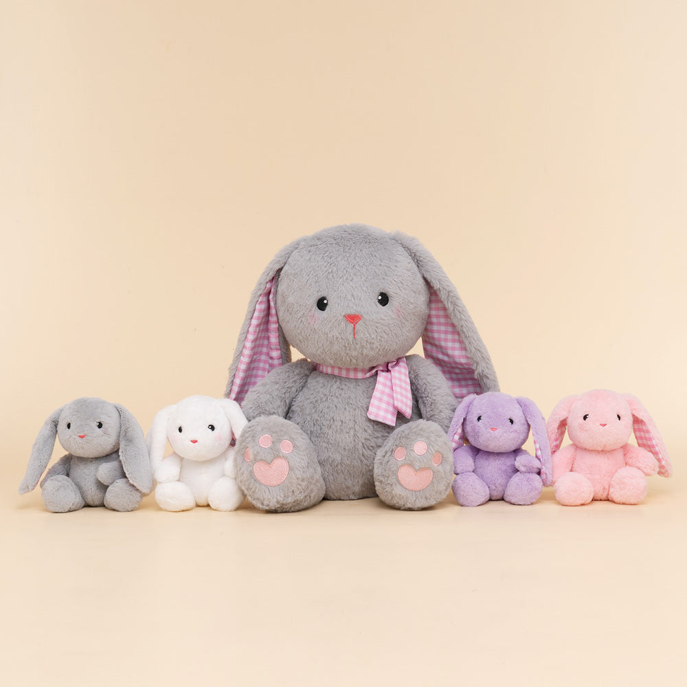 Plush Rabbit Stuffed Animal with 4 Babies, Rabbit Gift Set for Toddler ...