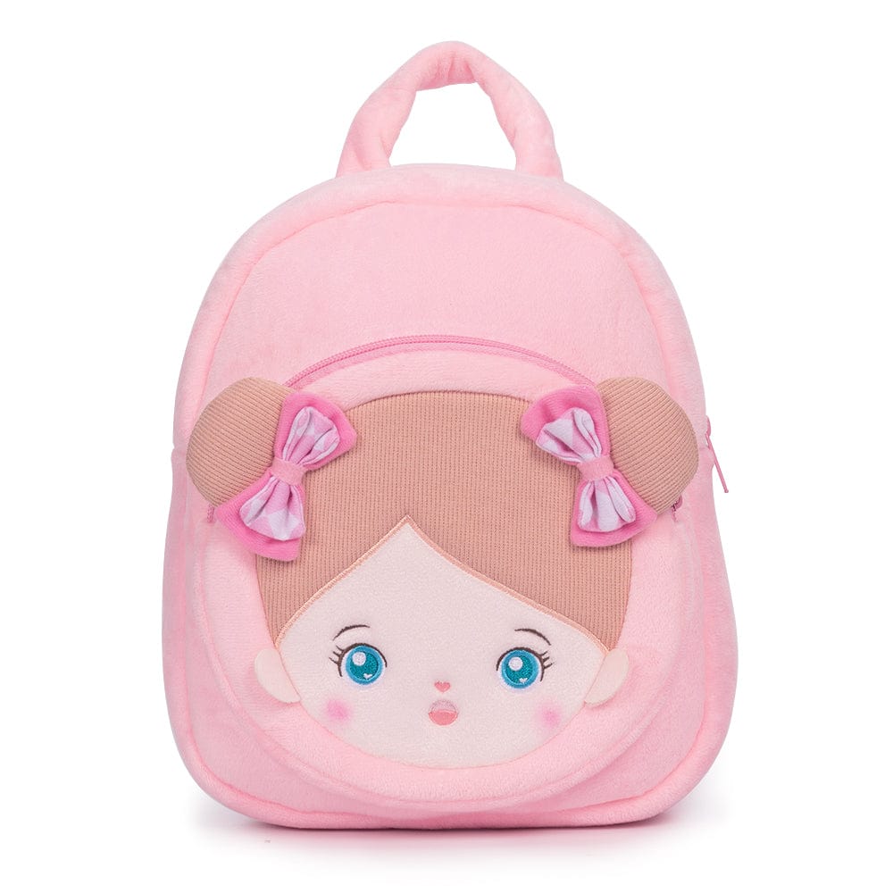 Personalized Blue Eyes Girl Backpack,Customized Plush Bag For Baby Girl ...
