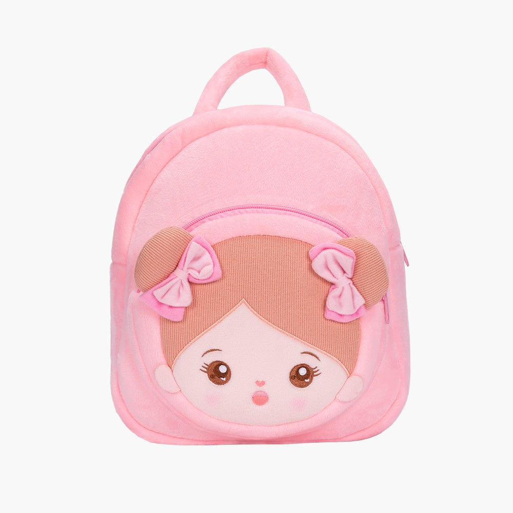Kids Soft Pink Backpack, Customized For Babies Age 1 2 3, Cute Face Bag ...