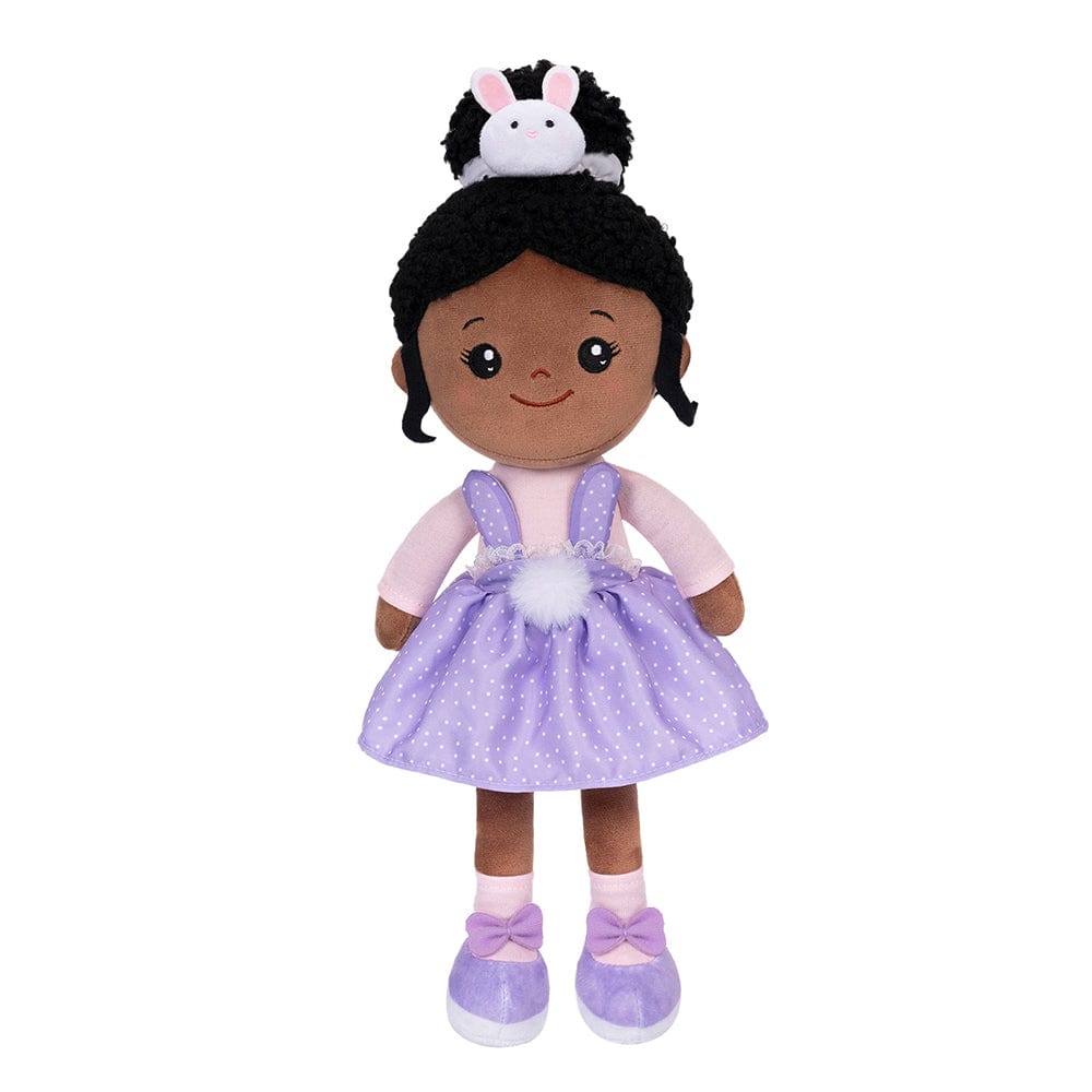 African American Easter Bunny Stuffed Animal Doll, Personalized Gifts 1 ...